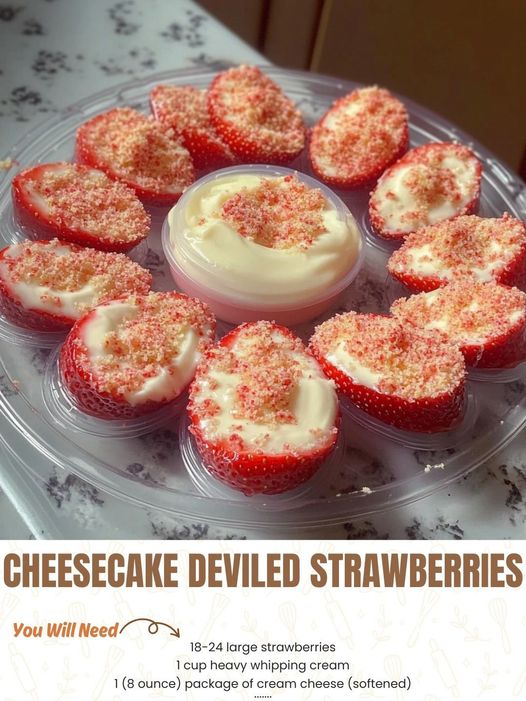 Cheesecake Deviled Strawberries – Best Recipes