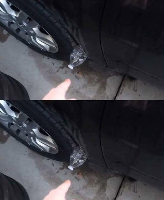 If You See a Plastic Bottle on Your Tire, This Is What It Might Mean ...